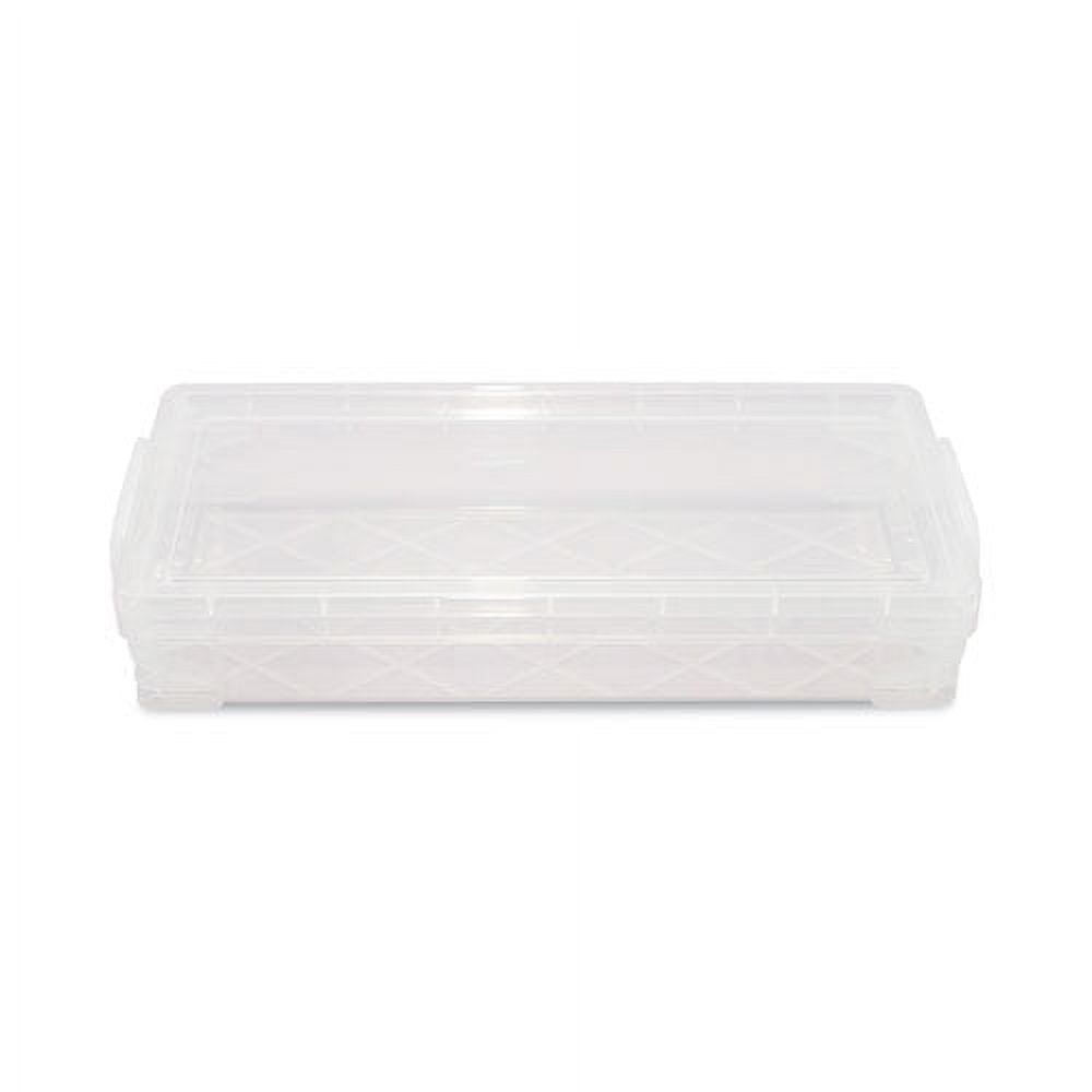 3PC Advantus Super Stacker Pencil Box, Plastic, 8.25 x 3.75 x 1.5 ...