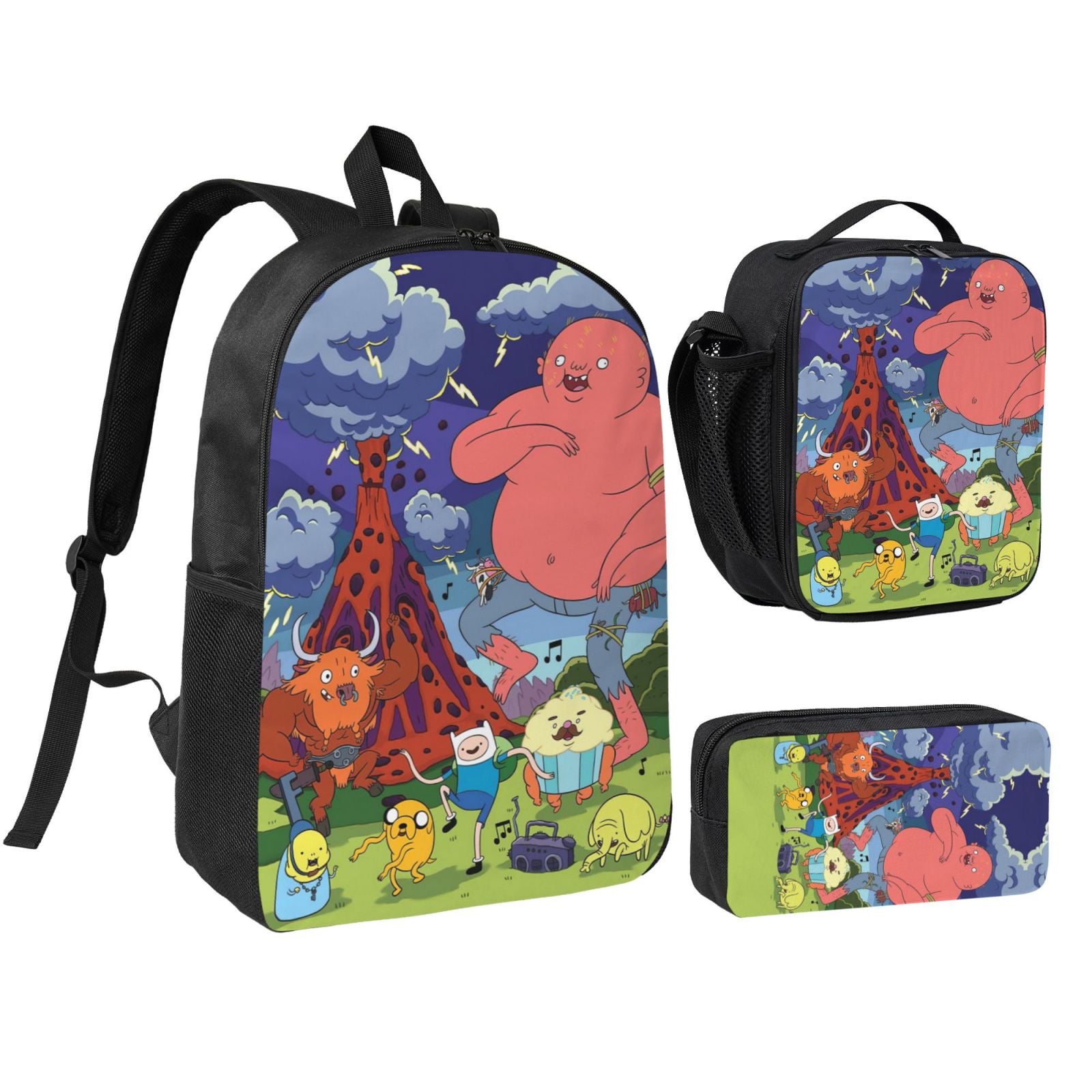 3PC Adventure Ti-me Backpack Set,lunch bag,backpacks,case combination ...
