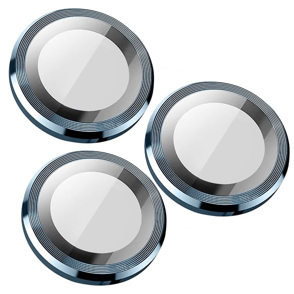 3PC Aluminum Alloy Tempered Glass Camera Circle Cover Camera Lens ...