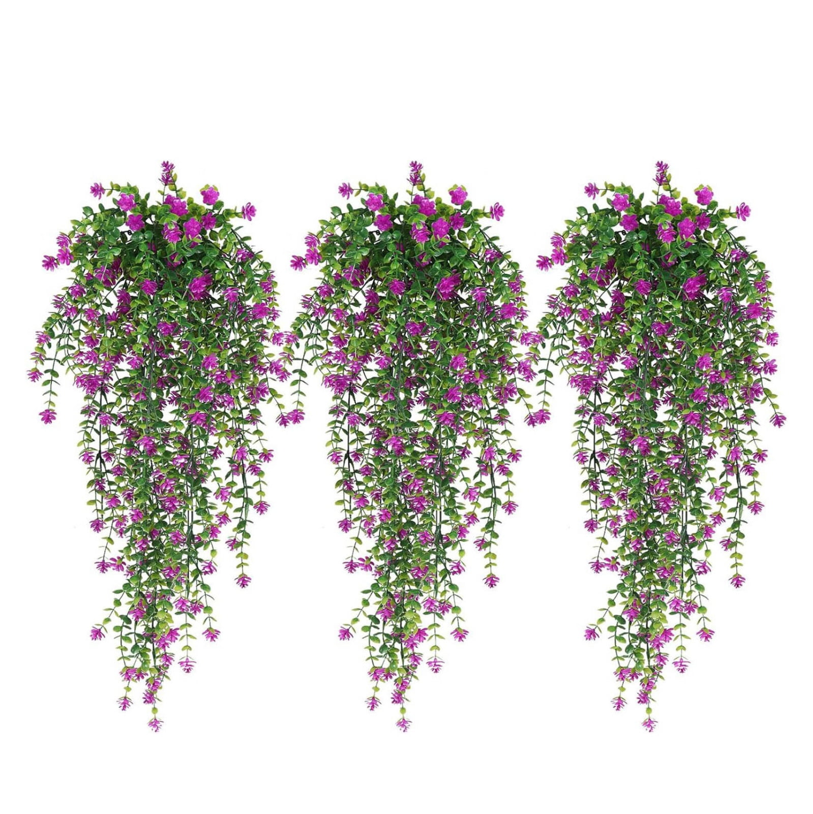 3PC Artificial Artificial Hanging Flowers, Artificial Flower Vines ...