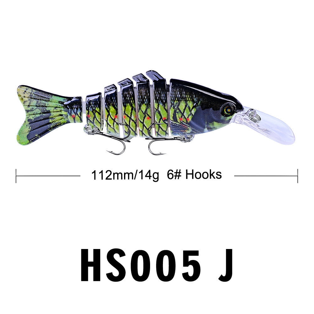 3PC Artificial Bait 20g /15cm Multi-Section Fishing lures Equipment ...