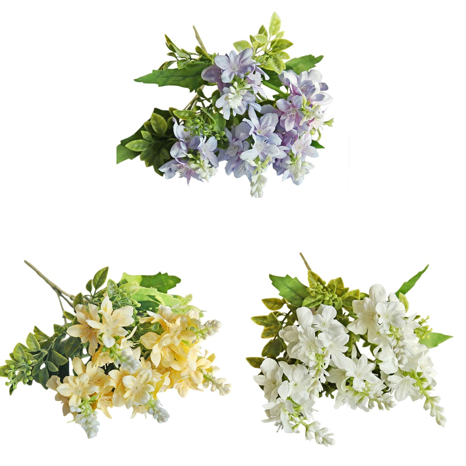 3PC Artificial Tail Orchid Flowers Bouquet For Home Decor Wedding Table ...