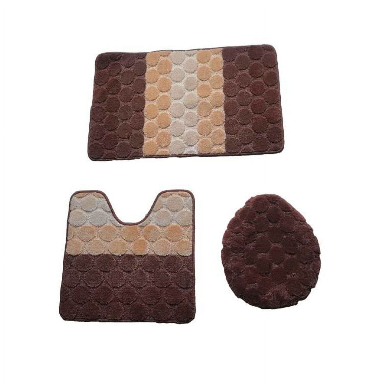 3PC BATH SET DREAM CIRCLE STANDER SIZE BROWN - Walmart.com