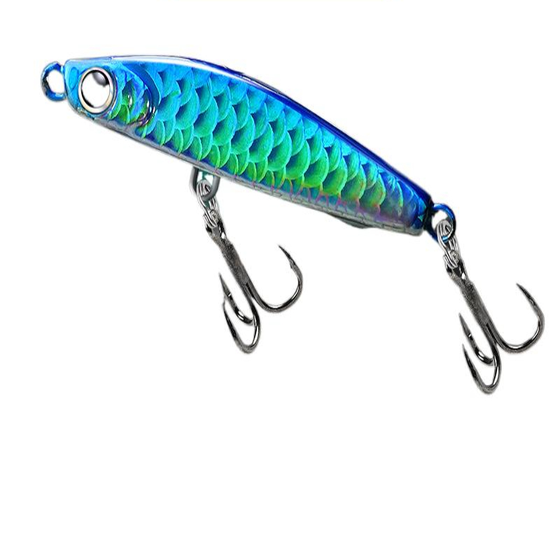 3PC BIQIANWO Durable Fishing Lure Fish Scale Pattern strong Iron Plate ...