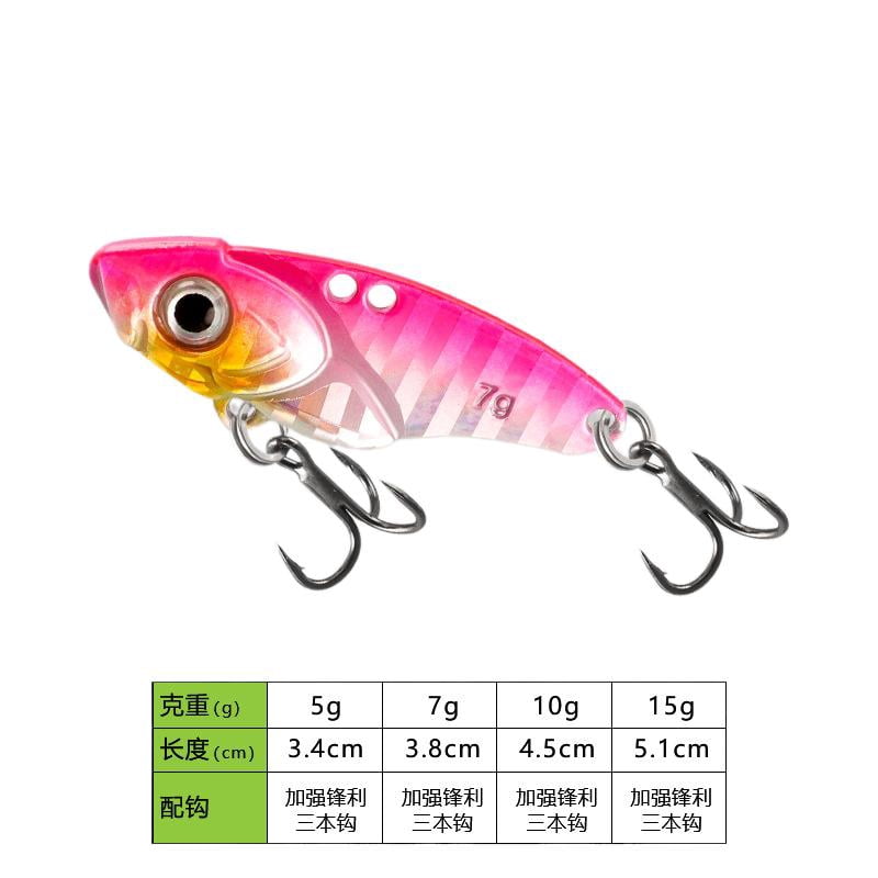 3PC BIQIANWO Fishing Bait Vibrating VIB Lure Iron Plate Universal Bait ...