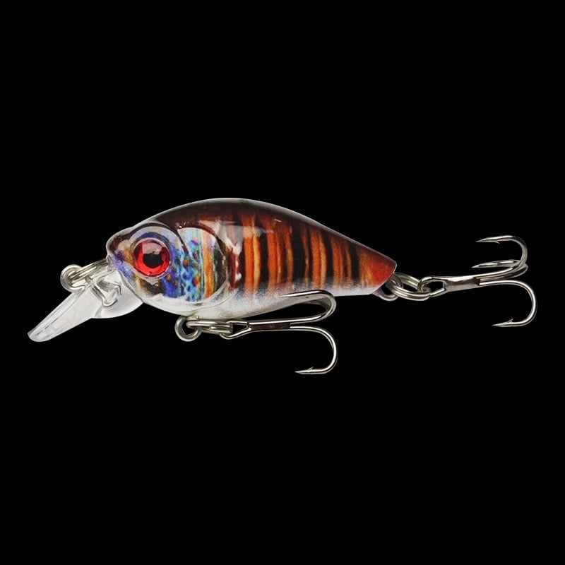 3PC BIQIANWO Fishing Lures 10 Colors Rock Bionic Lure 4.8cm/3.4g ...
