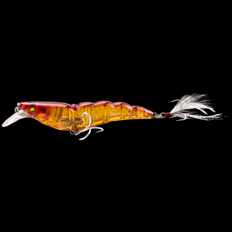 3PC BIQIANWO Fishing Lures Full Attack Shrimp Slow Sinking with Blood ...