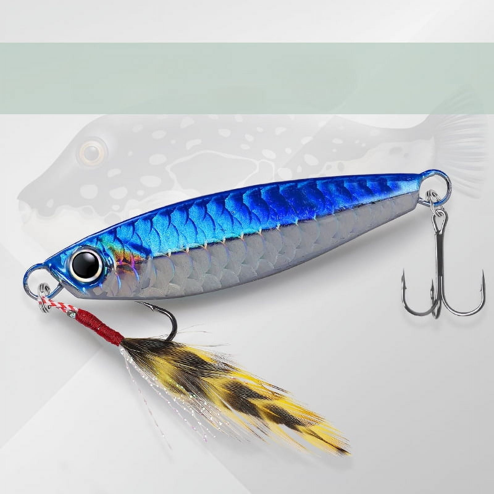 3PC BIQIANWO Fishing Lures Iron Plate Fish Scale Pattern All Water ...