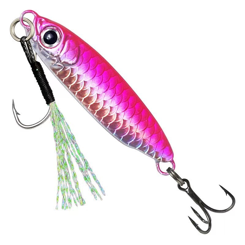 3PC BIQIANWO Fishing Lures Iron Plate Fish Scale Pattern Casting Fake ...