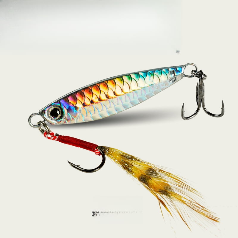 3PC BIQIANWO Fishing Lures Iron Plate Fish Scale Pattern Realistic ...