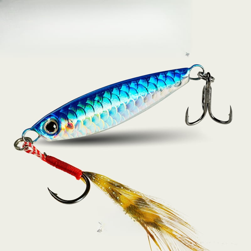 3PC BIQIANWO Fishing Lures Iron Plate Fish Scale Pattern Realistic ...