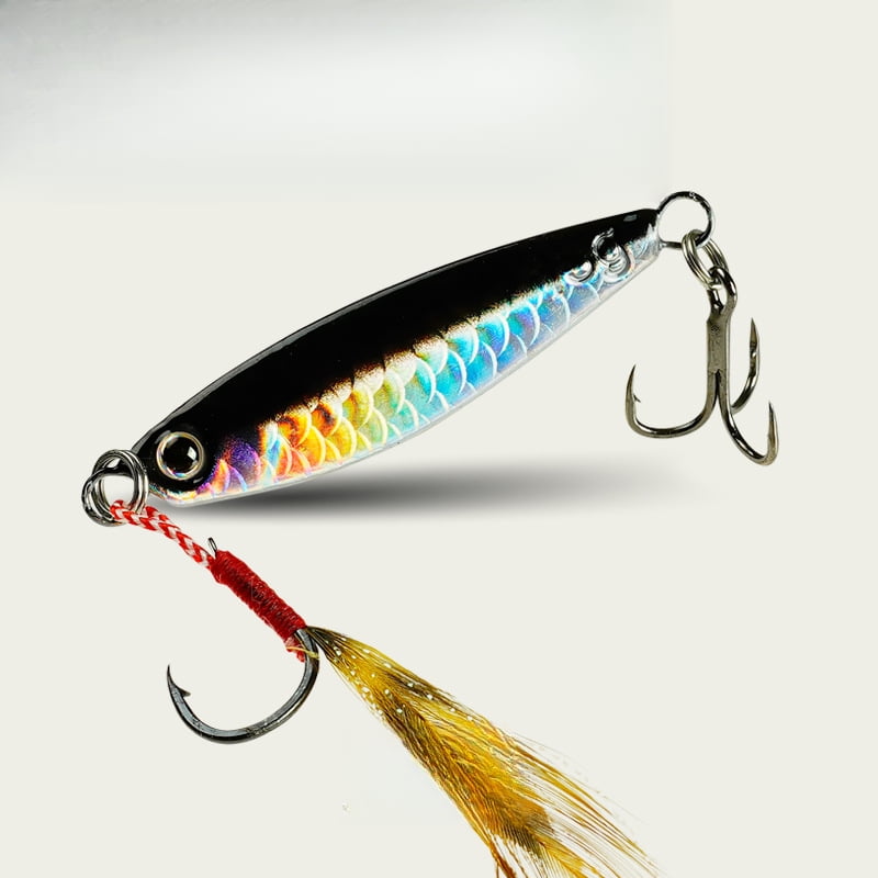 3PC BIQIANWO Fishing Lures Iron Plate Fish Scale Pattern Realistic ...