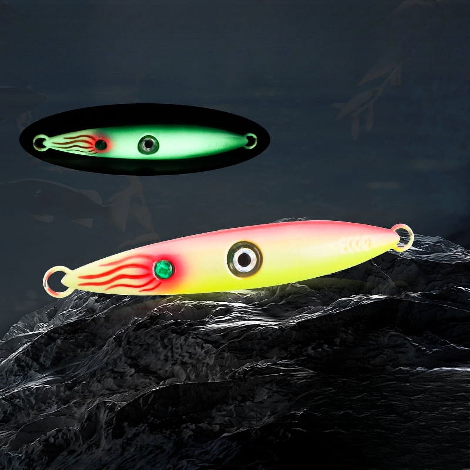 3PC BIQIANWO Fishing Lures Iron Plate Sea Fishing Boat Swordfish Full ...