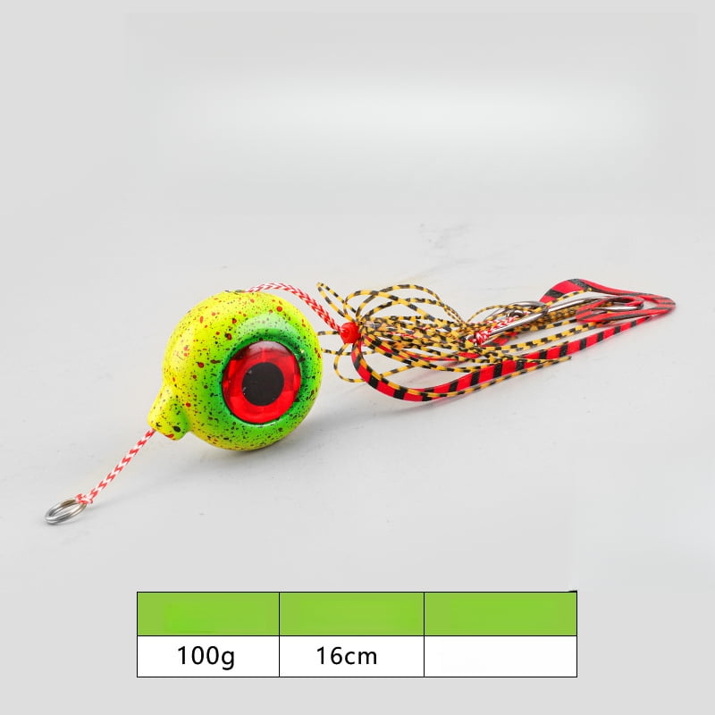 3PC BIQIANWO Fishing Lures Luminous Bait Sea Fishing Boat Yellow ...