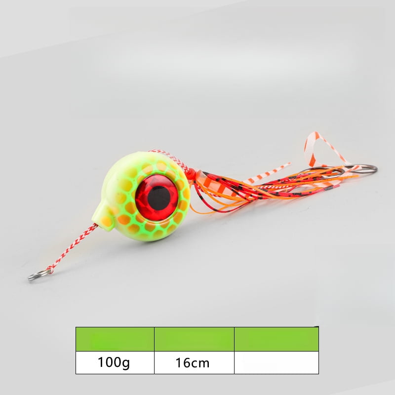 3PC BIQIANWO Fishing Lures Luminous Bait Sea Fishing Boat Yellow ...