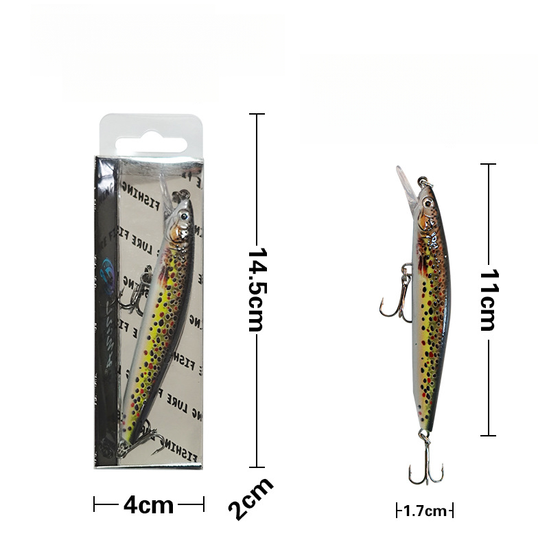 3PC BIQIANWO Fishing Lures Realistic 3D Printed Lure Bait Set realistic ...