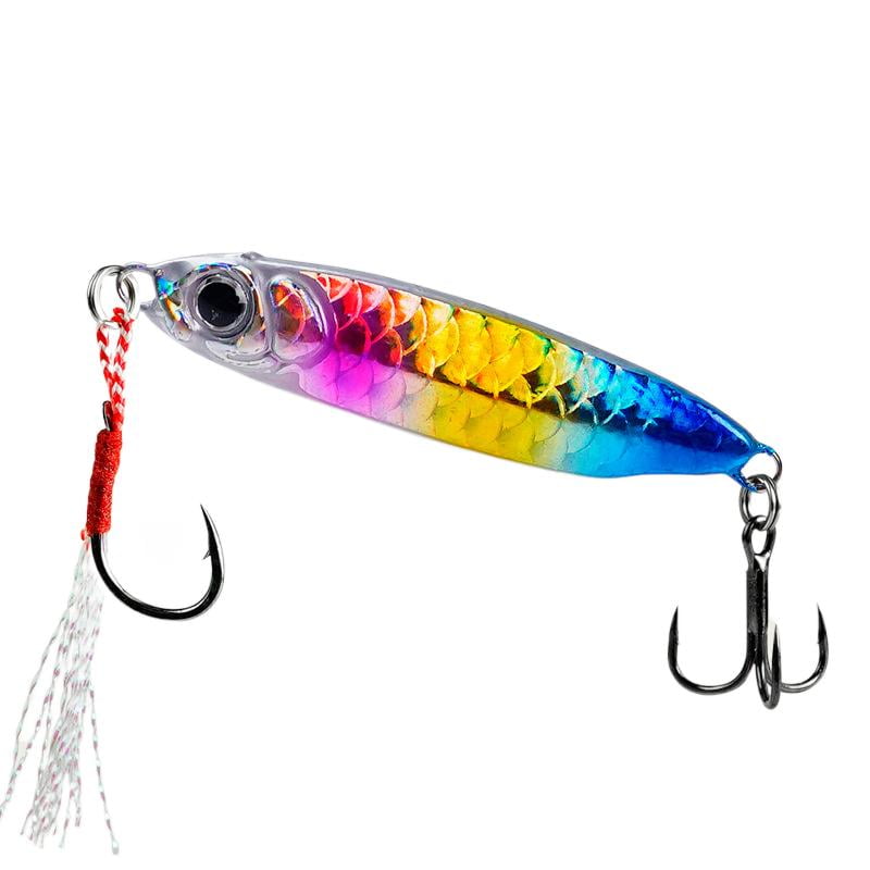 3PC BIQIANWO Fishing Lures Red blue Silver Gold Green White Black Fish ...