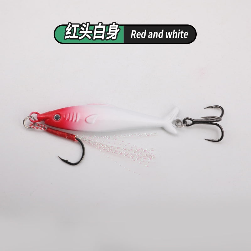 3PC BIQIANWO Fishing Lures Shark Iron Plate Fish Baits Scale Pattern ...