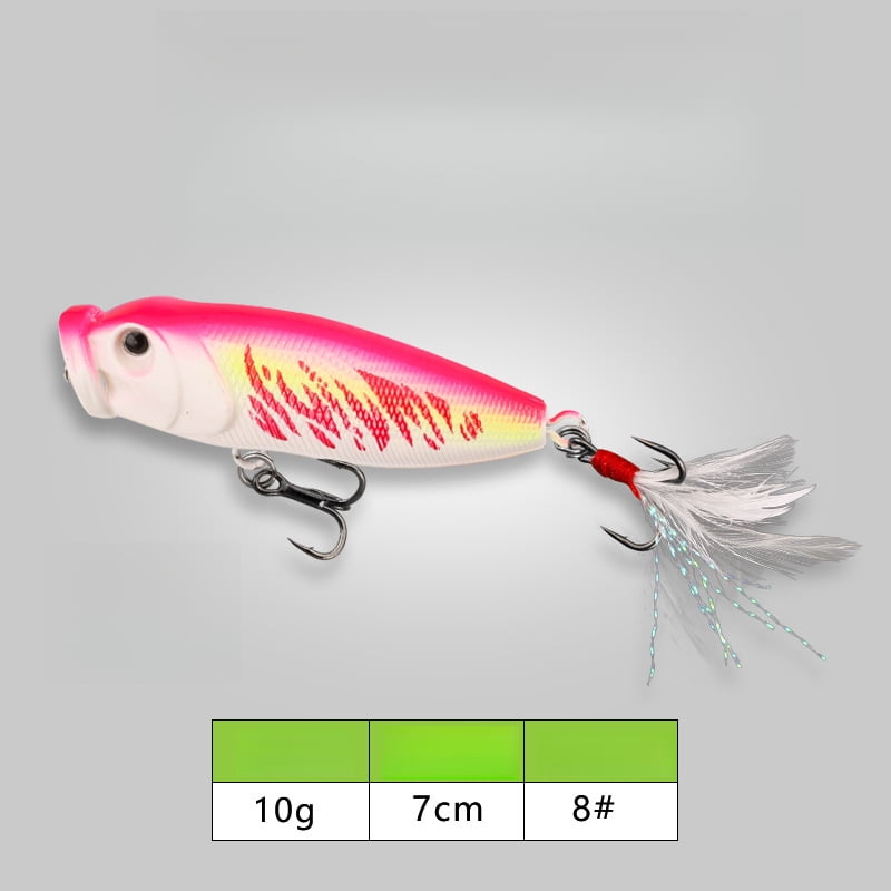 3PC BIQIANWO Fishing Lures Wave Crawling Lure 10G 7Cm Floating Surface ...
