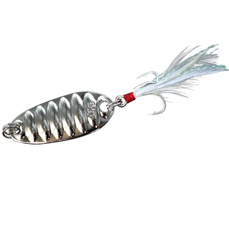 3PC BIQIANWO Fishing Lures with Blood Slot Flat Vibration Spinner Fat ...