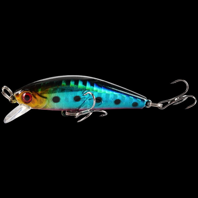 3PC BIQIANWO Lures 6g Six Eyes Slow Sinking Small Minnow Lure Micro ...