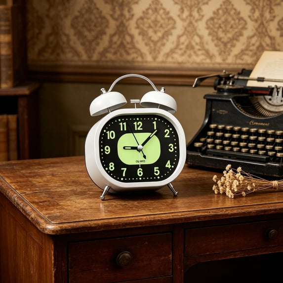 3PC Back to school decorations Classic Curved Alarm Clock With Low ...