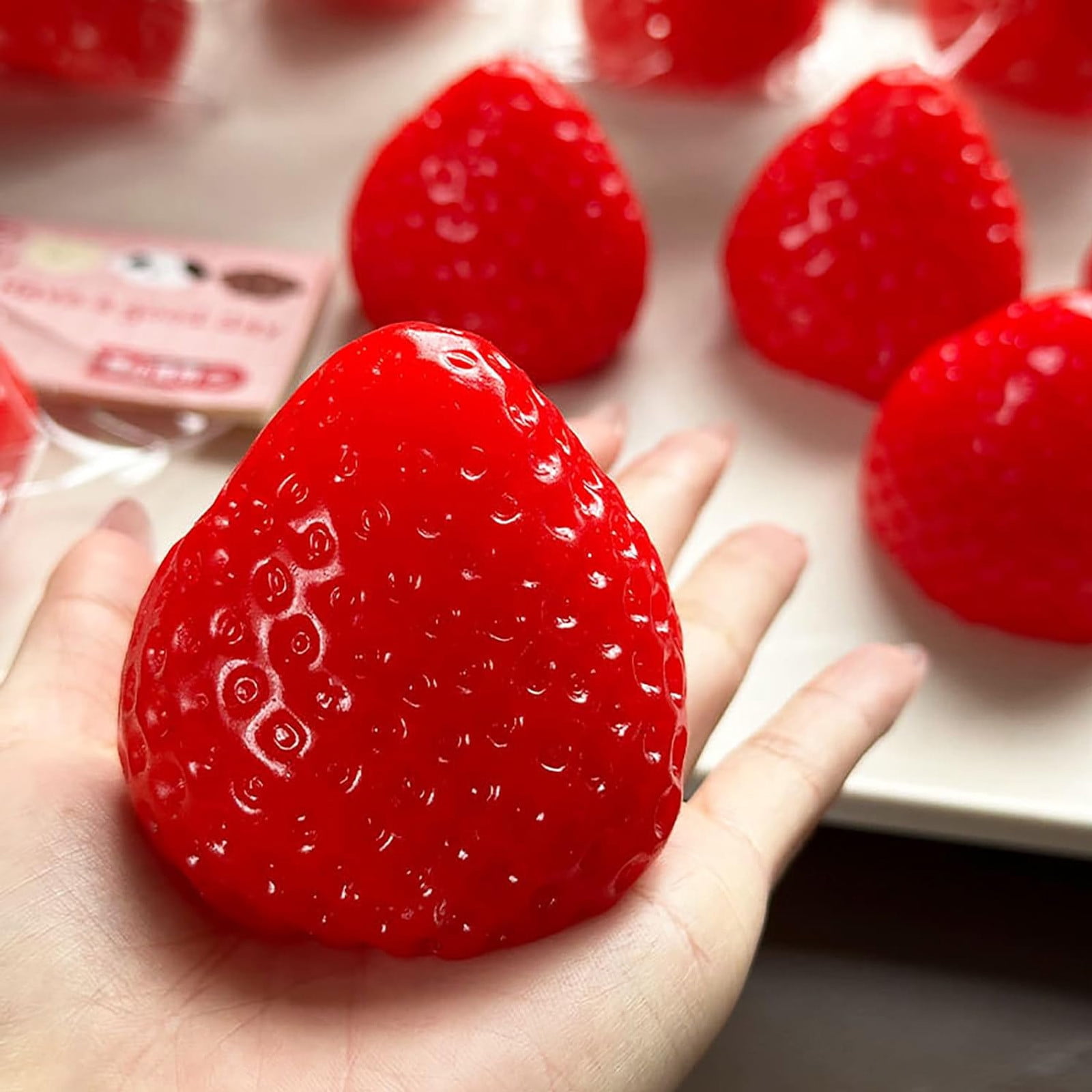 3PC Big Squishy Strawberry,Taba Squishy Strawberry,Giant Strawberry ...