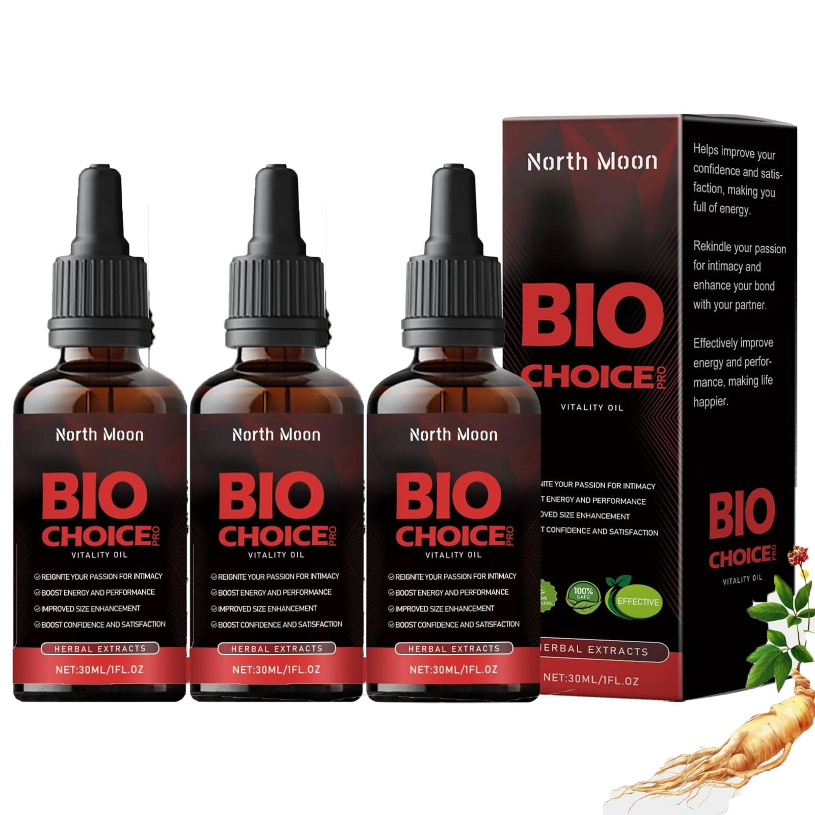 3PC Biochoice Pro Vitality Oil, Biochoice Pro Men Max Vitality Oil ...