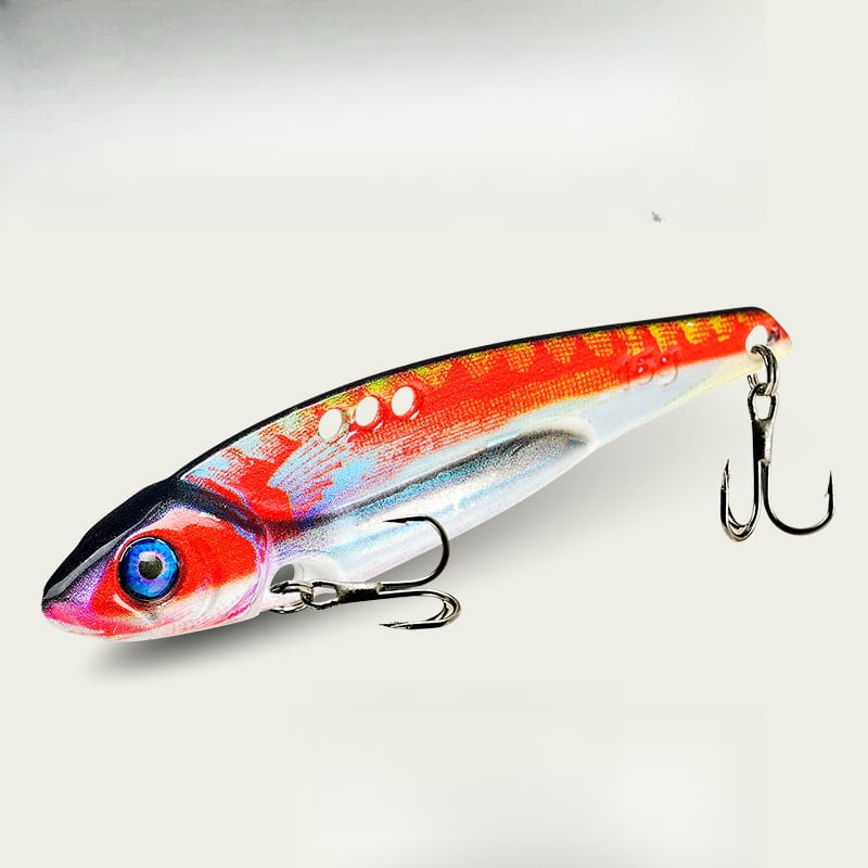 3PC Biqianwo Fishing Lures 3D Iron Plate Thin Back Lure VIB Metal ...