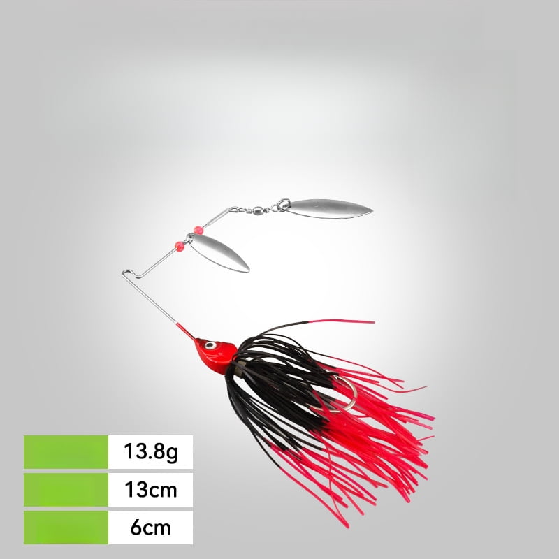 3PC Biqianwo Fishing Lures Composite Sequins Rotating Weever Reaction ...