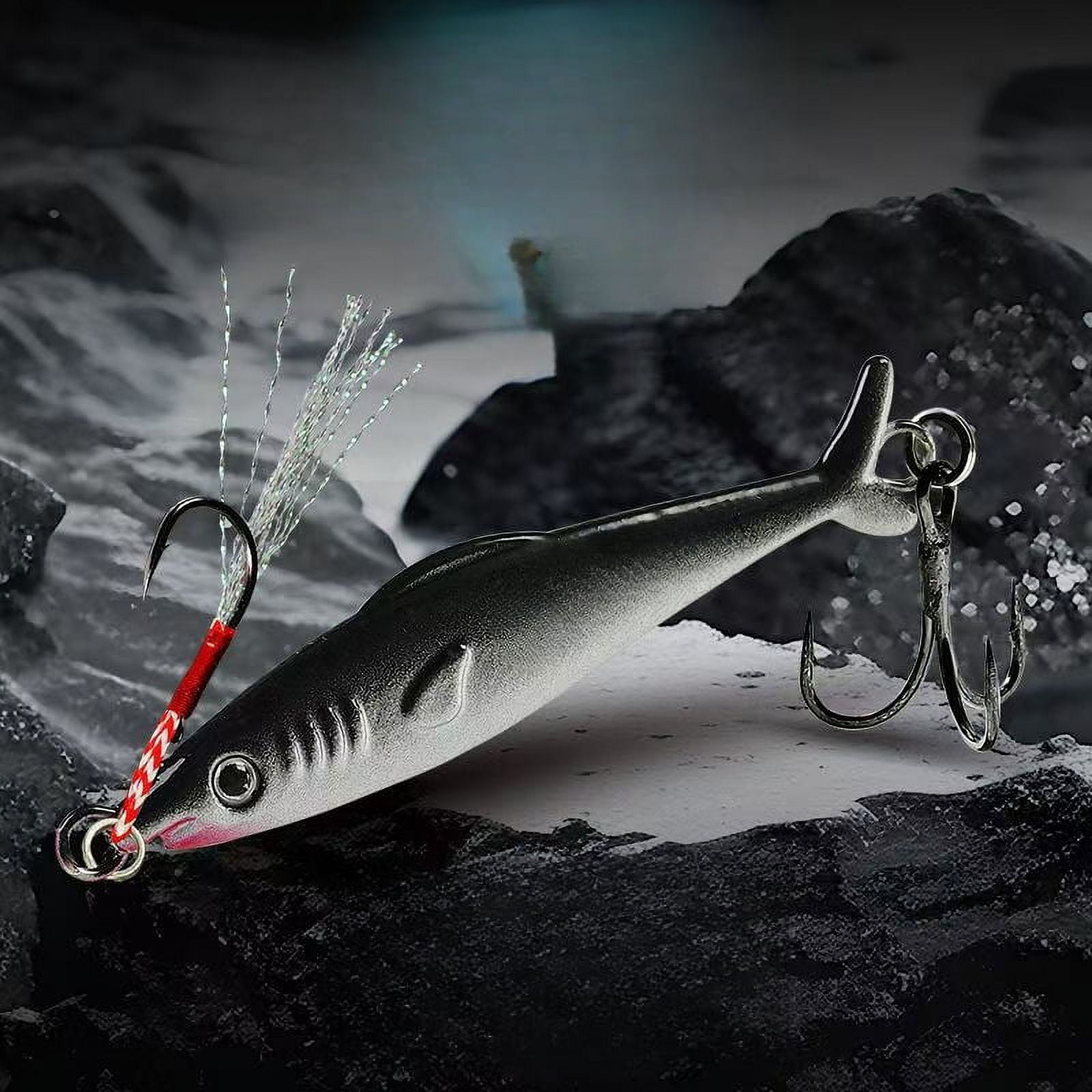 3PC Biqianwo Fishing Lures Iron Plate Shark Type Applicable Full Water ...
