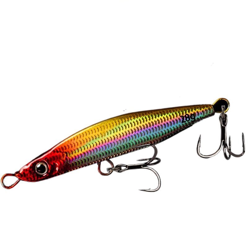 3PC Biqianwo Fishing Lures Iron Plate Super Smooth Treble Hook Super ...