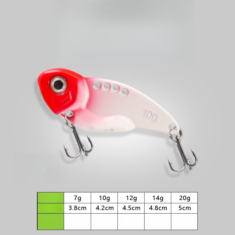 3PC Biqianwo Fishing Lures Iron Plate VIB Dedicated Weever Snakehead ...