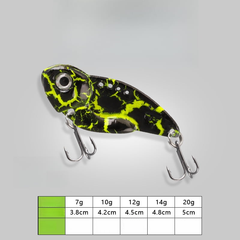 3PC Biqianwo Fishing Lures Iron Plate VIB Dedicated Weever Snakehead ...