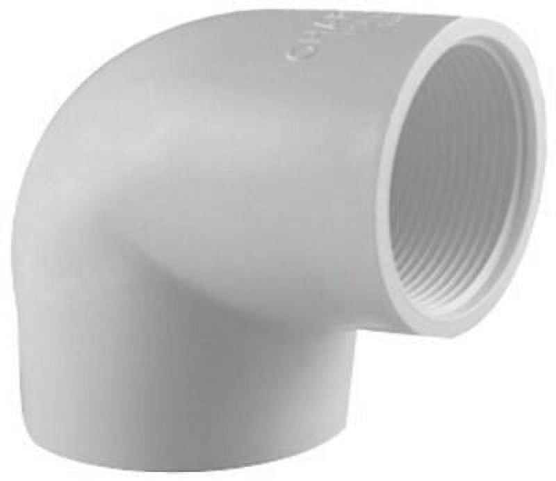 3PC Charlotte Pipe Schedule 40 1-1/2 in. Slip T X 1-1/2 in. D FPT PVC Elbow - Walmart.com
