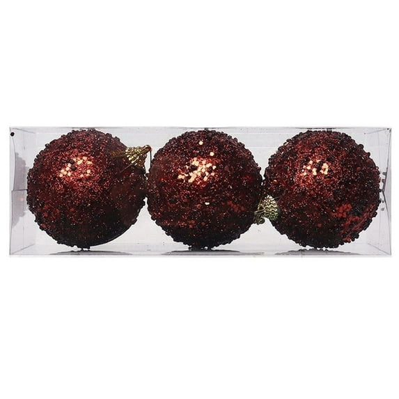 3PC Christmas Holiday Decor Balls Gift Box Set - Elegant Hanging ...