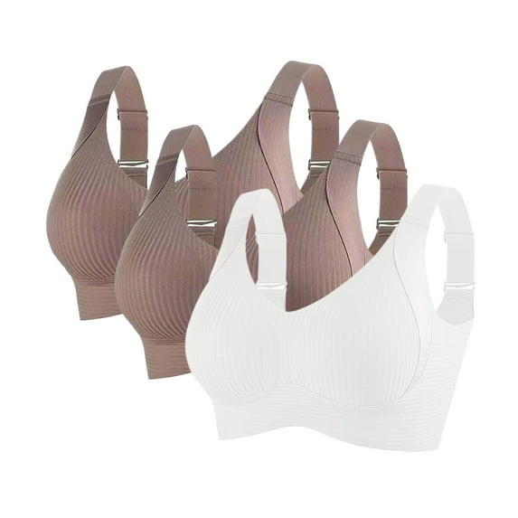 3PC Comfortable Transparent Shoulder Strap Cordless Backless Spongeless ...