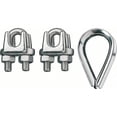 3PC Cooper Campbell Chain B7675139 Galvanized 5/16" Wire Rope Looping ...