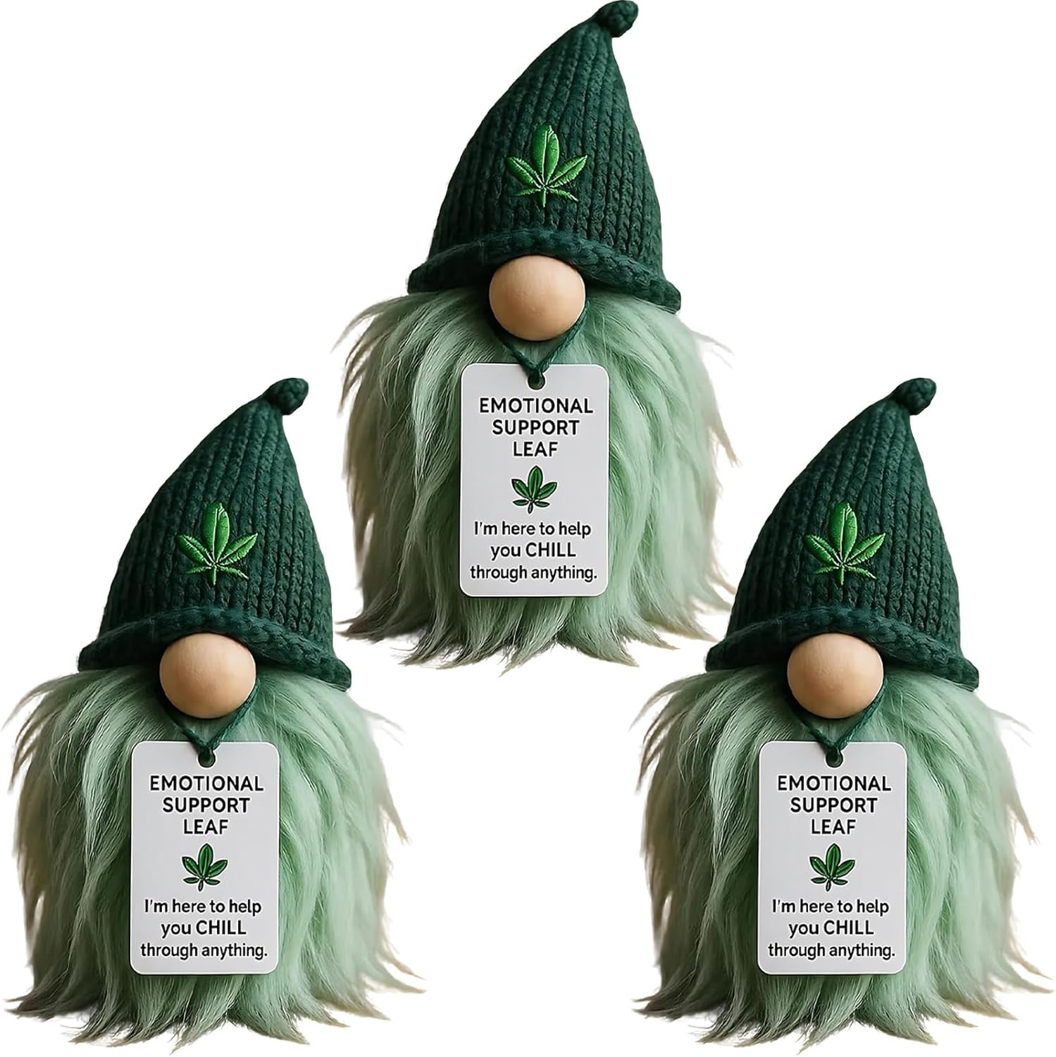 3PC Emotional Support Gnome - Handmade Comfort Figurine - Walmart.com
