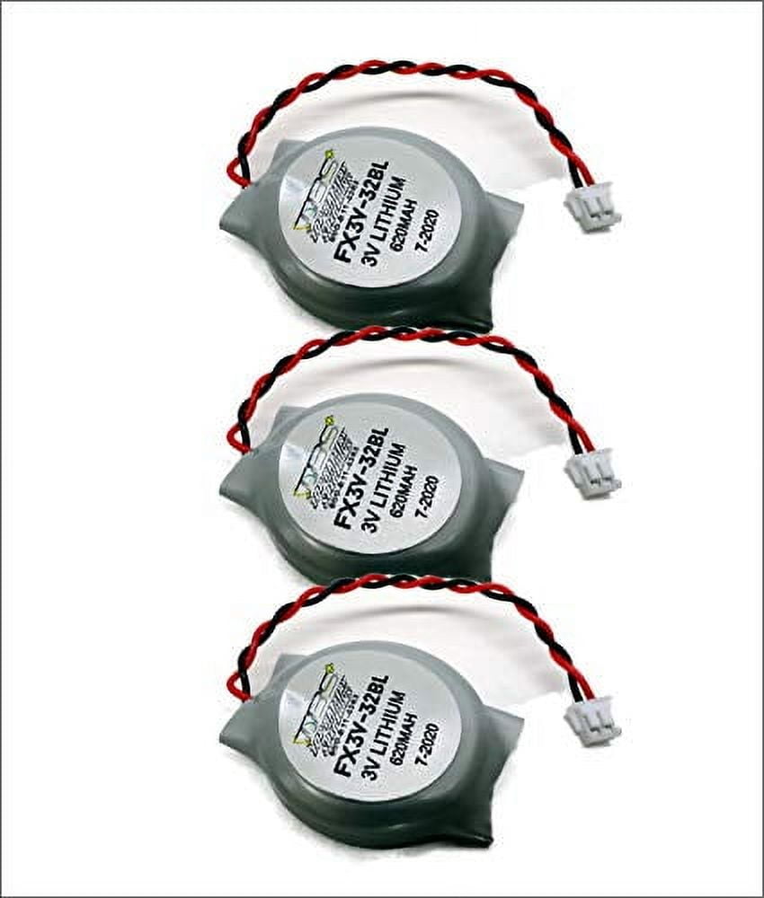 3PC FX3U-32BL Battery (620mAh) for Mitsubishi GOT 1000 Series Display ...