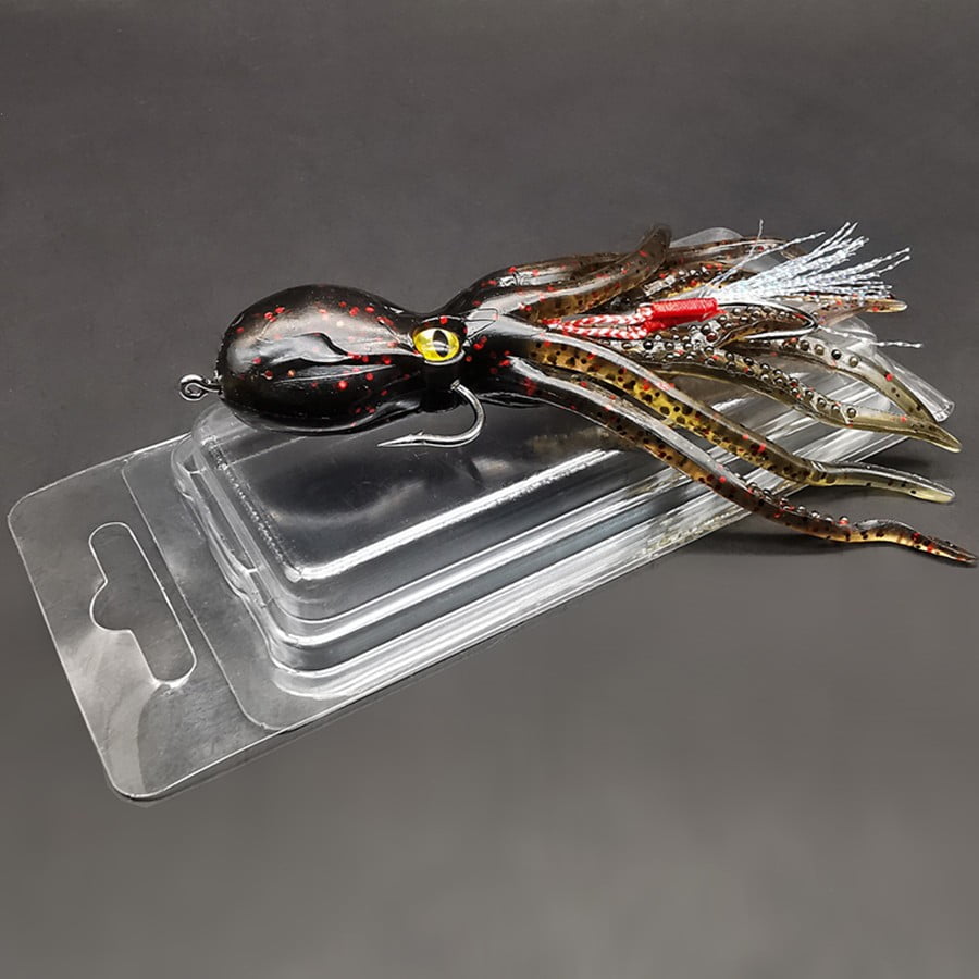 3PC Fishing Lures For Sea Bass Octopus Soft Lures, Heavy Duty Salmon ...