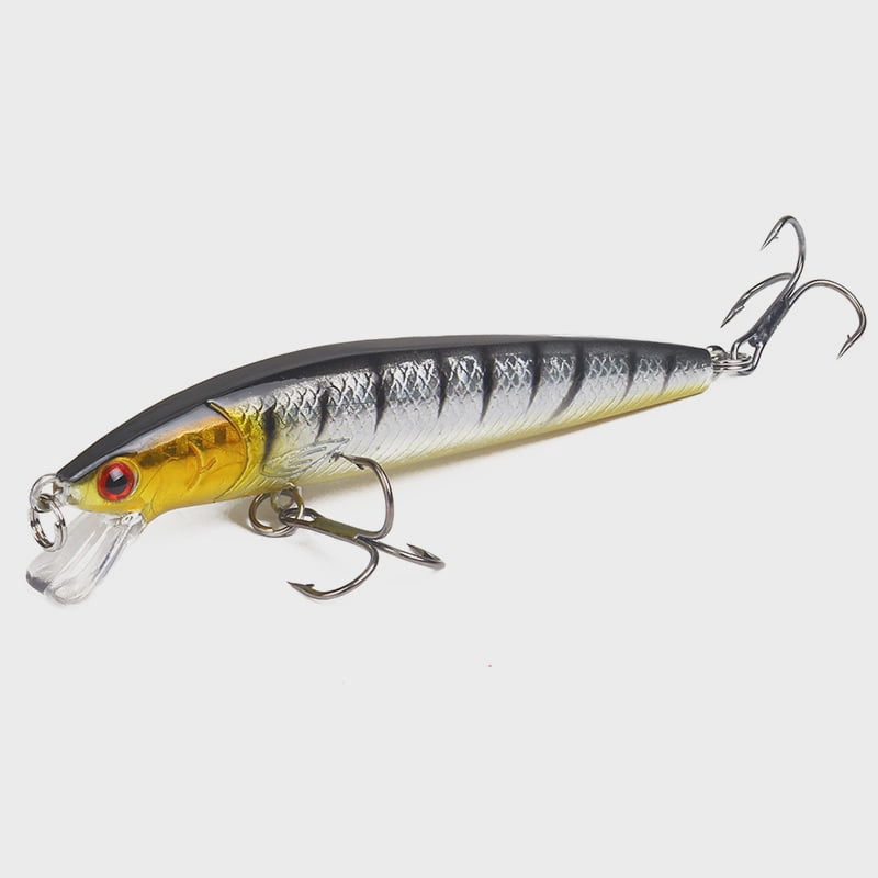 3PC Fishing Lures Sea Lake Floating Laser Minnow Sea Bass - Walmart.com