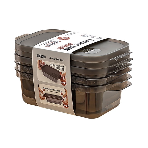 3PC Food Storage Containers Set - BPA-Free Plastic Airtight Seal Fresh ...