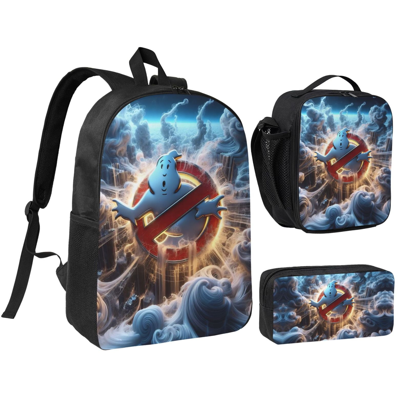 3PC Ghostbusterss Backpack Set,lunch bag,backpacks,case combination for ...