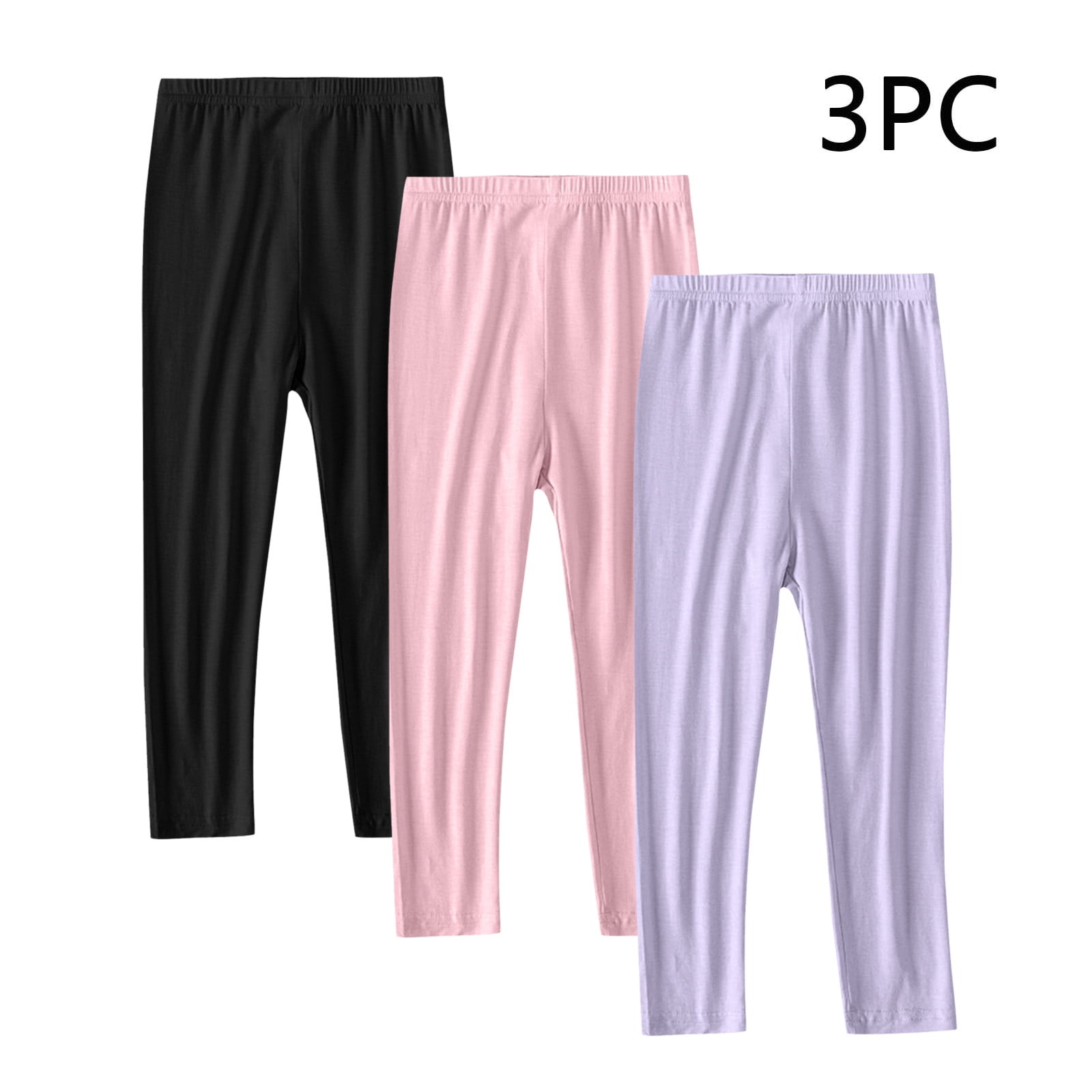 3PC Girl Clothing Girls Summer Pants Big Girls Clothes Tight Leggings ...