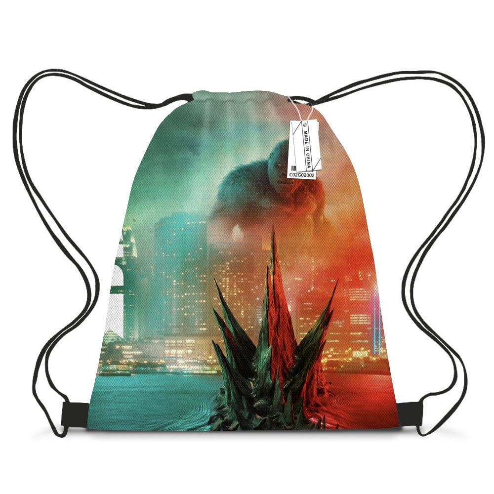 Godzilla Backpack Lightweight and versatile Godzilla drawstring bag ...