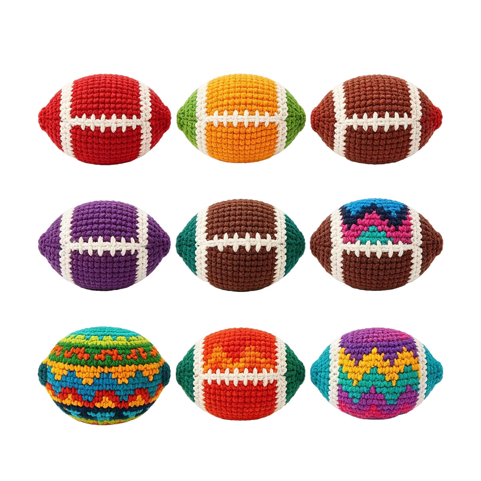 3PC Handmade Knitted Footbag Sand Filled Kick Sack Beginner Friendly ...