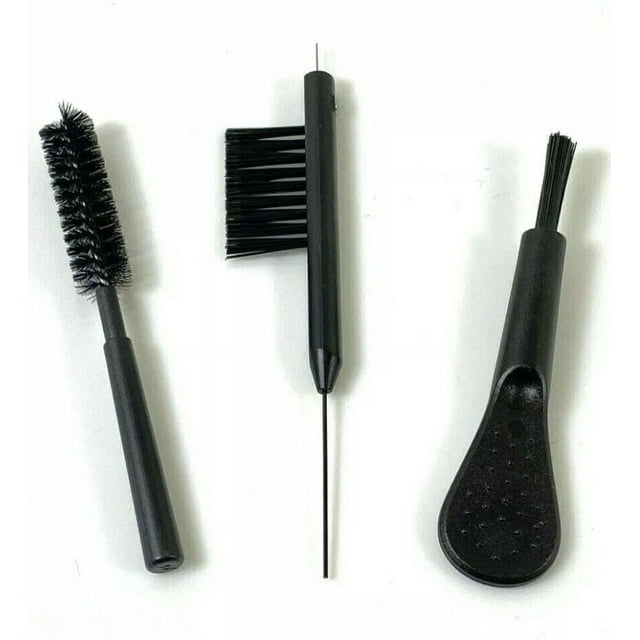 3PC Hearing Aid Cleaning small Brush set with Ear Wax Loop vent cleaner ...