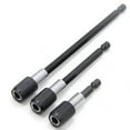 3PC Hexagonal Quick Release Self-locking Extension Rod Electric Drill ...