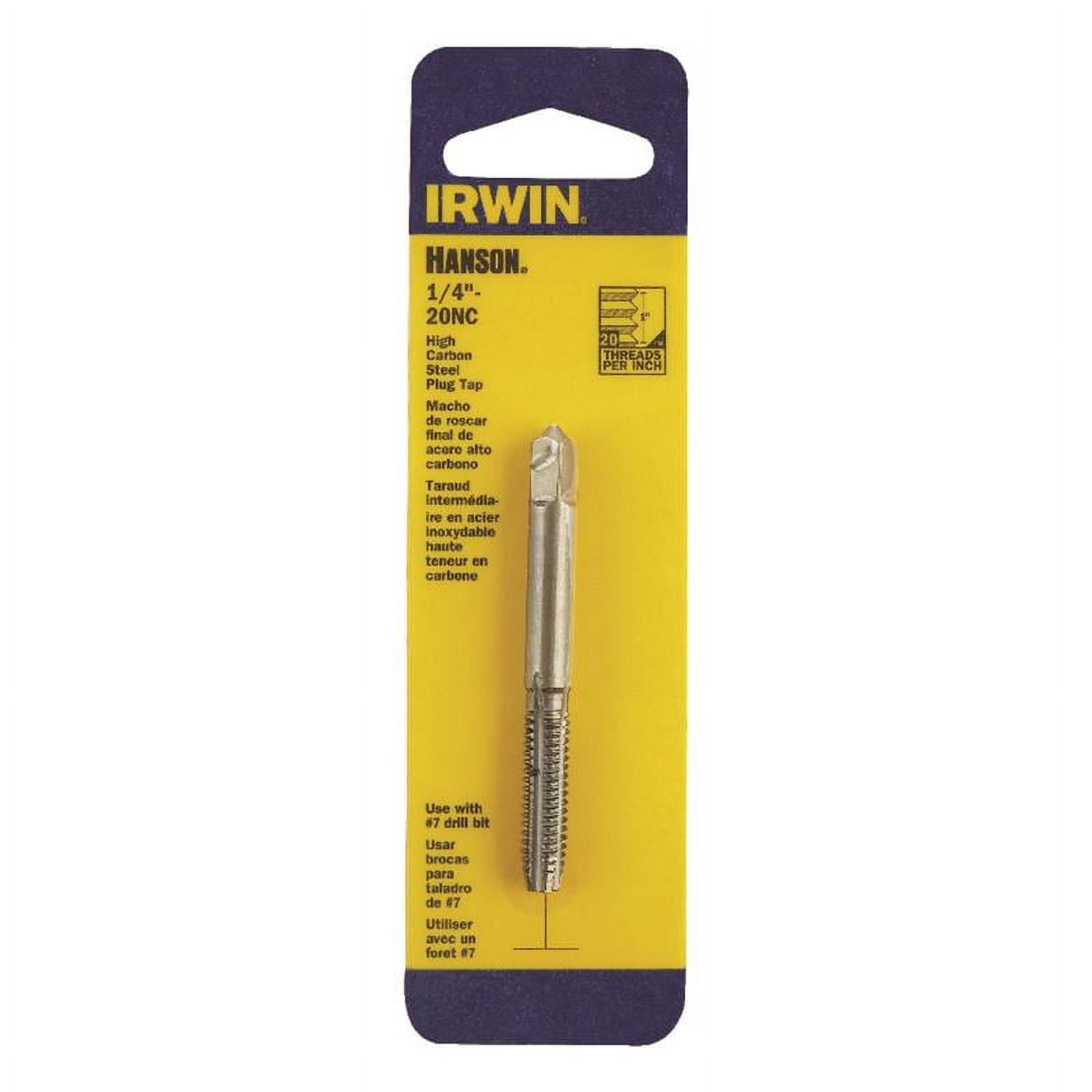 3 PC Irwin Hanson High Carbon Steel SAE Fraction Tap 1/4 in.-20NC 1 pc ...